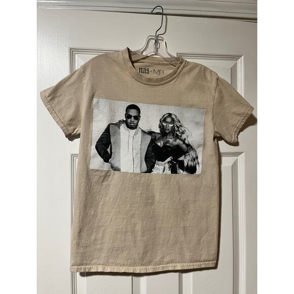 Nobrand | Tops | Mary J Blige X Nas Concert Tshirt Merchandise S | Poshmark
